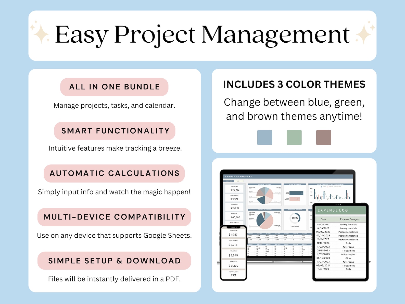 Kanban Board | Project Management Template | Task Tracker | Project ...