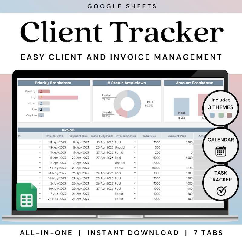 Client Payment Tracker - Etsy