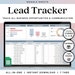 Lead Tracker Spreadsheet Small Business Lead Management Task Tracker ...