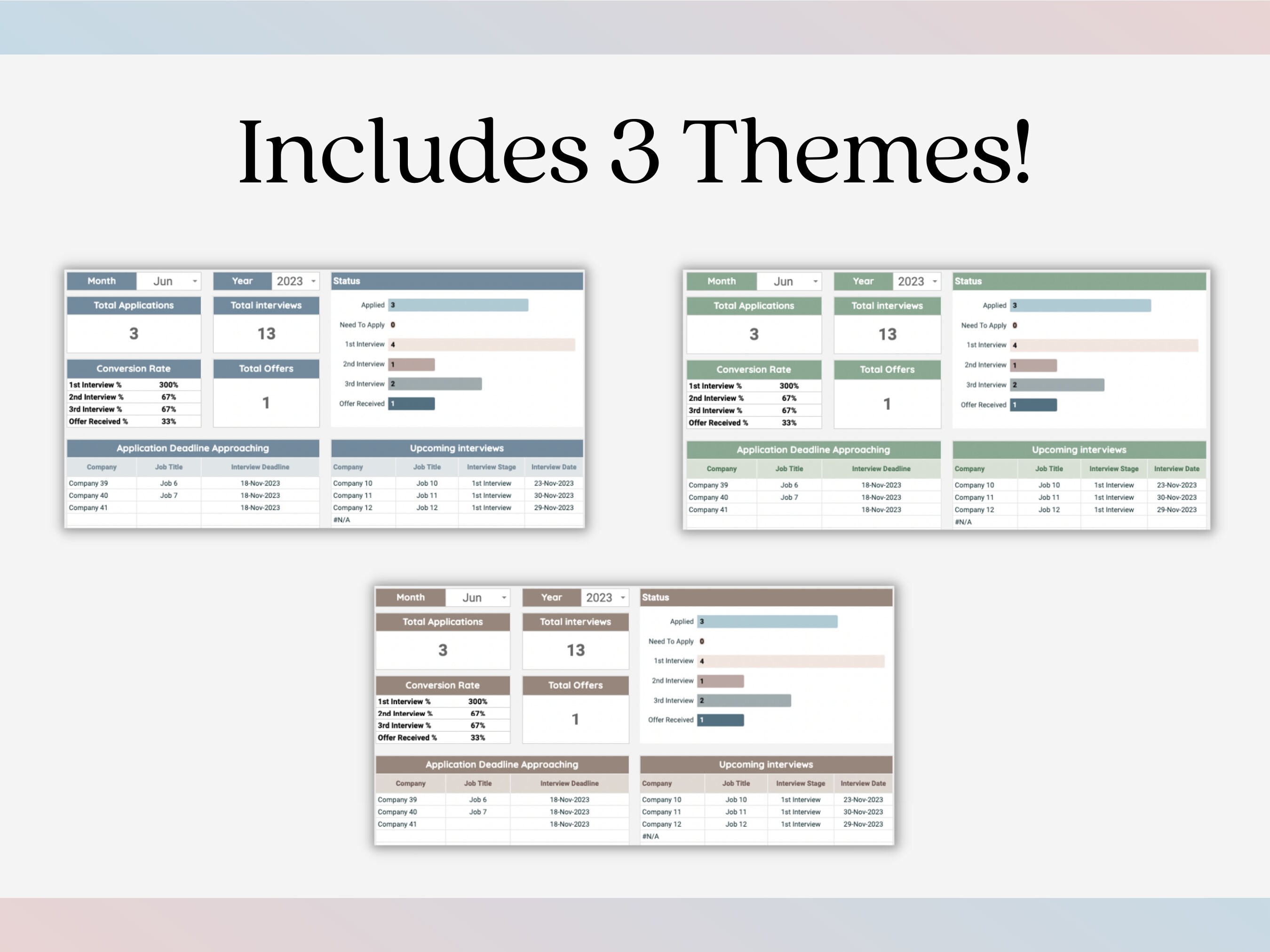Job Application Tracker | Job Tracker Template | Job Planner ...