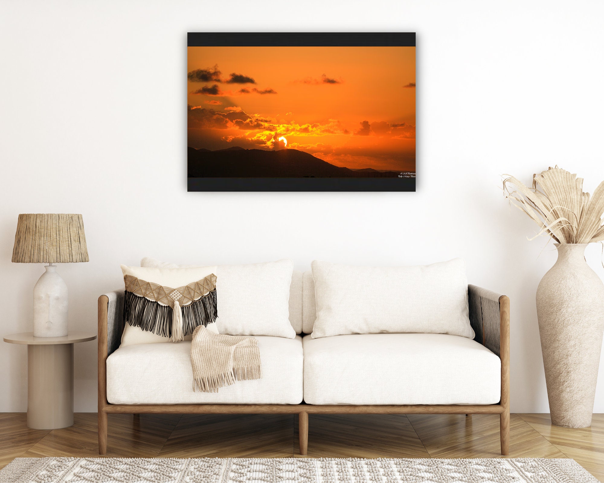 Sunrise Art, Sunrise Photography Wall Art, Bedroom Sun Wall Decor ...
