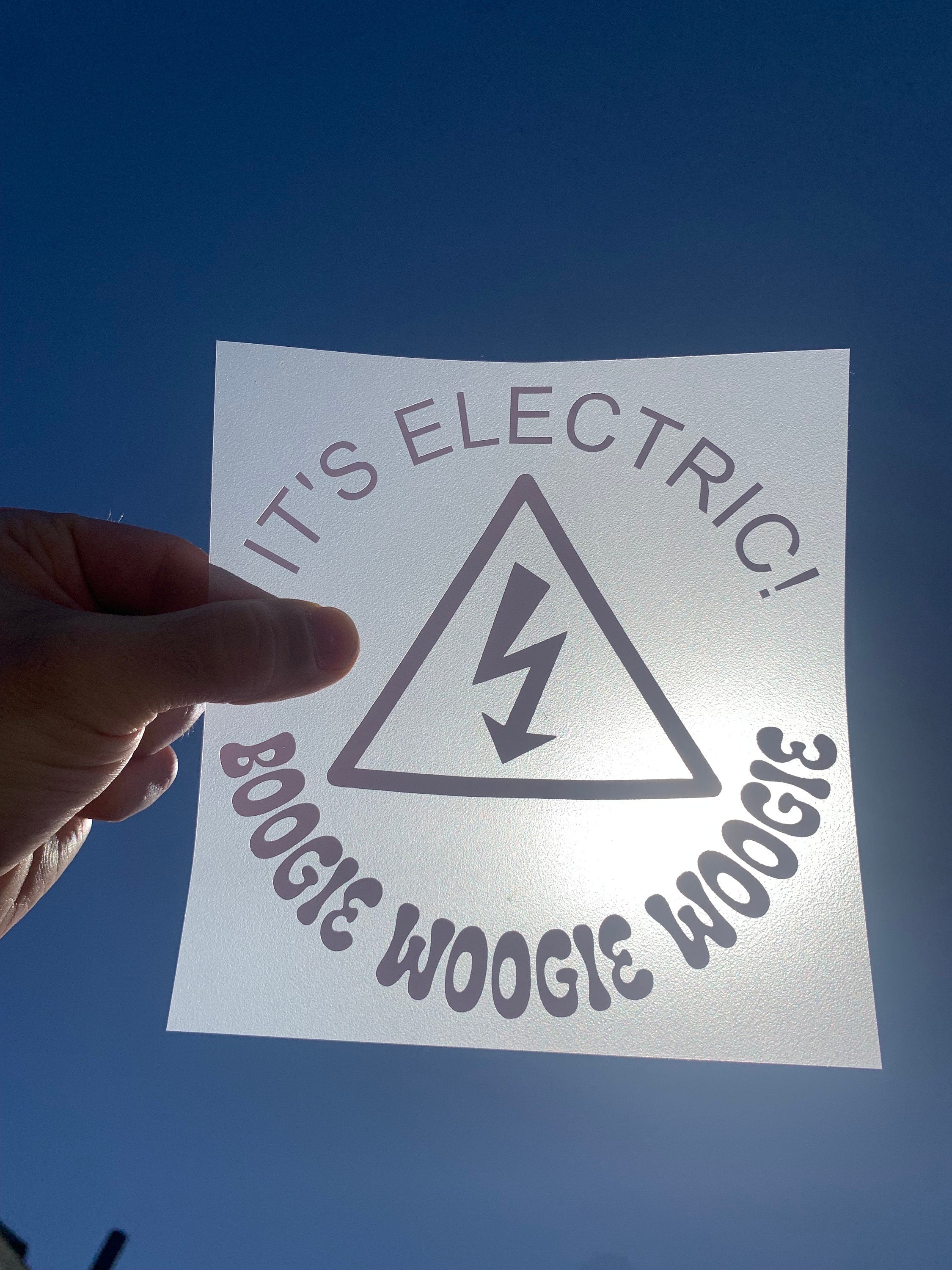 Funny Electric Car Decal - Etsy