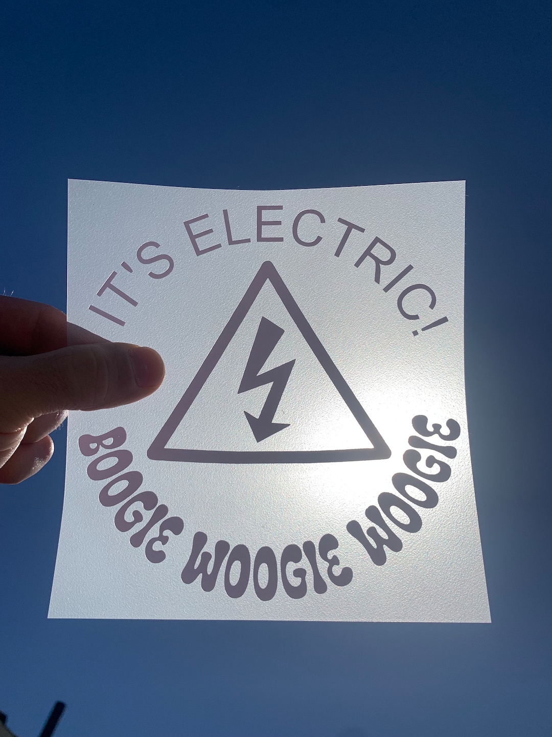 Funny Electric Car Decal - Etsy
