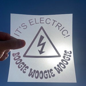 Funny Electric Car Decal - Etsy