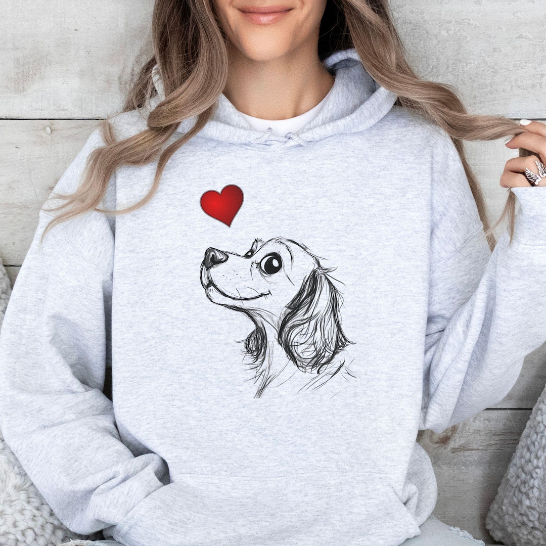 Cocker Spaniel Hoodie, Cocker Spaniel Mom Hoodie, Pet Hooded Sweatshirt ...