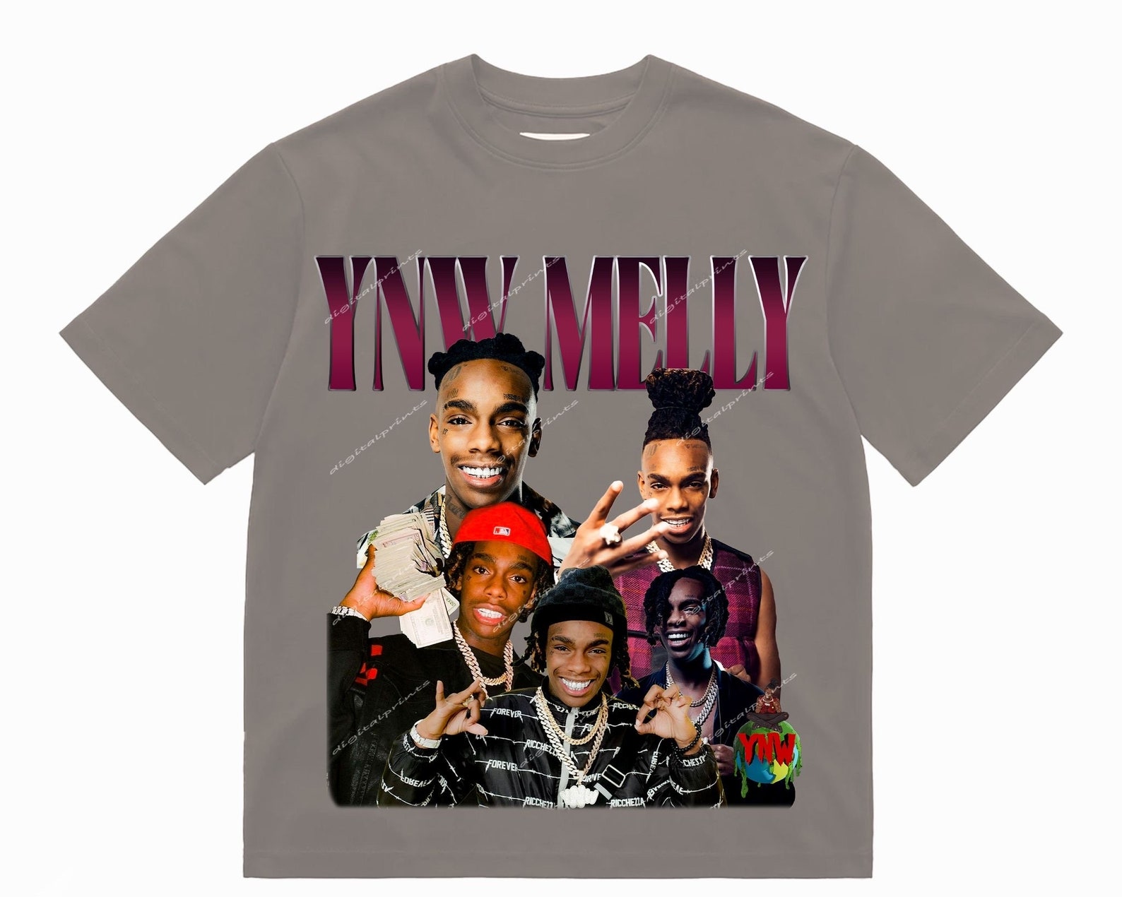 Ynw Melly Png / Shirt Design, Ready to Print, Bootleg T Shirt Design ...