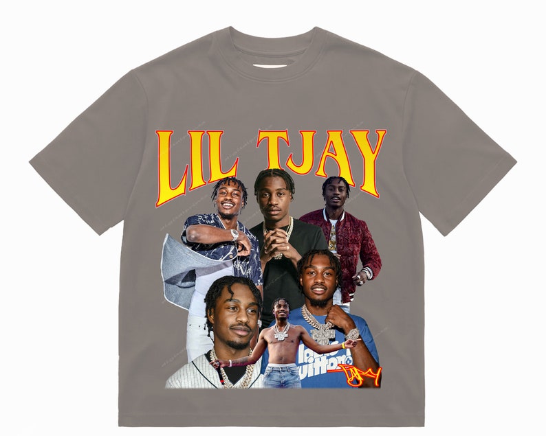 Lil Tjay Png / Shirt Design, Ready to Print, Bootleg T Shirt Design ...
