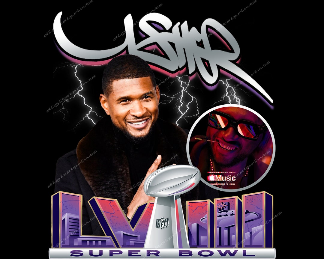 Usher Png / Shirt Design, Ready to Print, Bootleg T Shirt Design ...