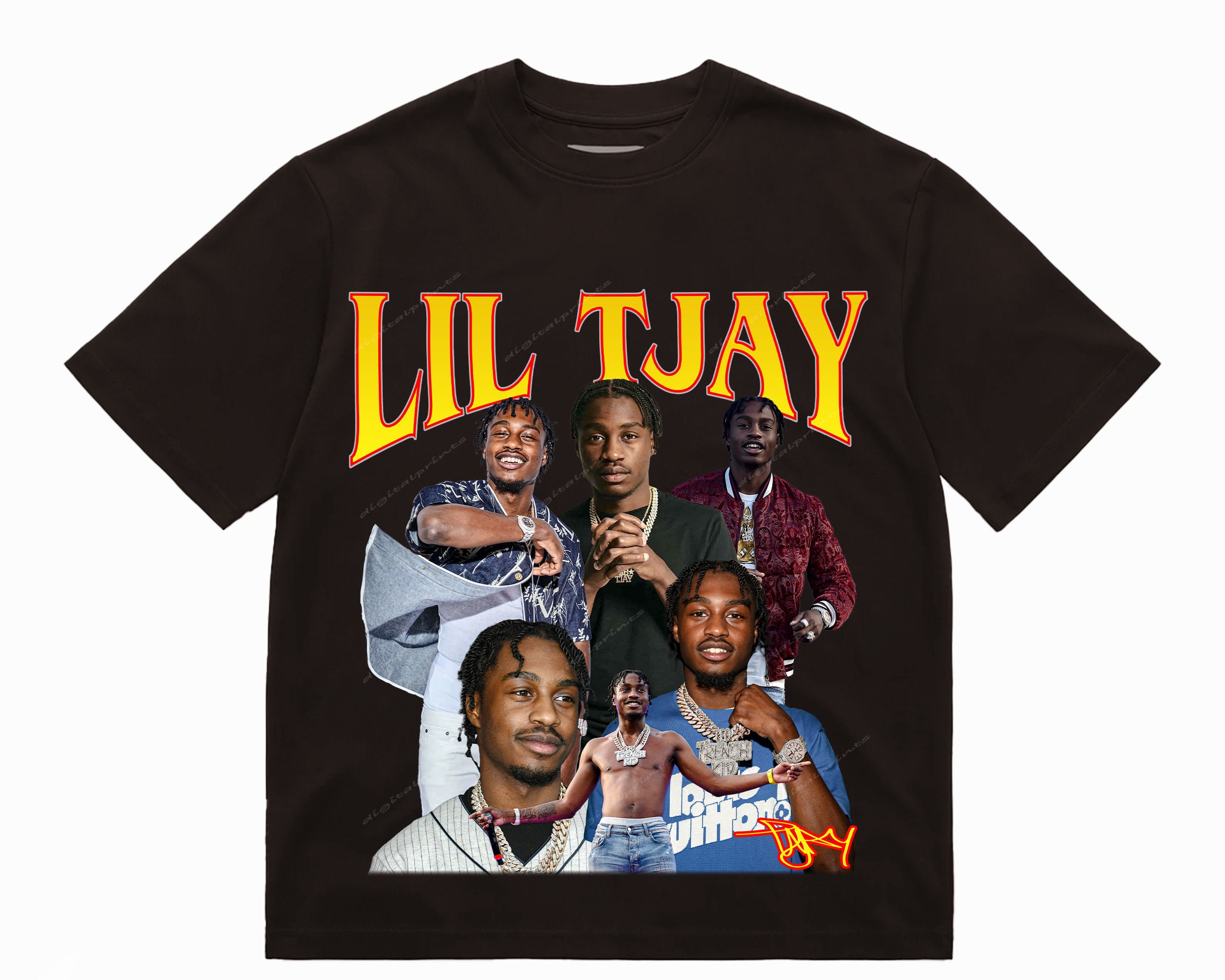 Lil Tjay Png / Shirt Design, Ready to Print, Bootleg T Shirt Design ...