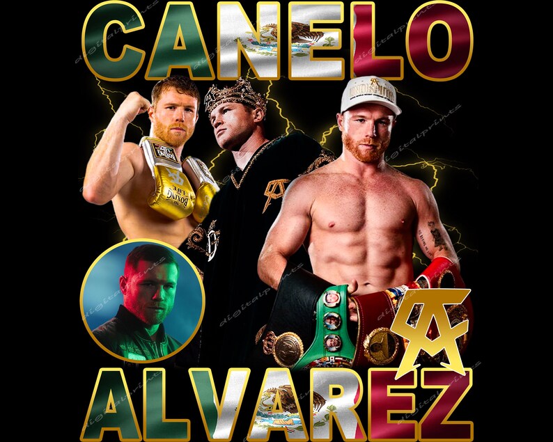 Canelo Alvarez Png / Shirt Design, Ready to Print, Bootleg T Shirt ...
