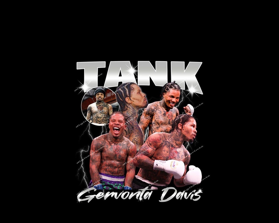 Gervonta Tank Davis Png / Shirt Design, Ready to Print, Bootleg T Shirt ...