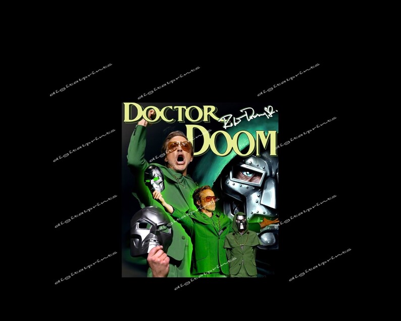 Doctor Doom Png / Shirt Design, Ready to Print, Bootleg T Shirt Design ...