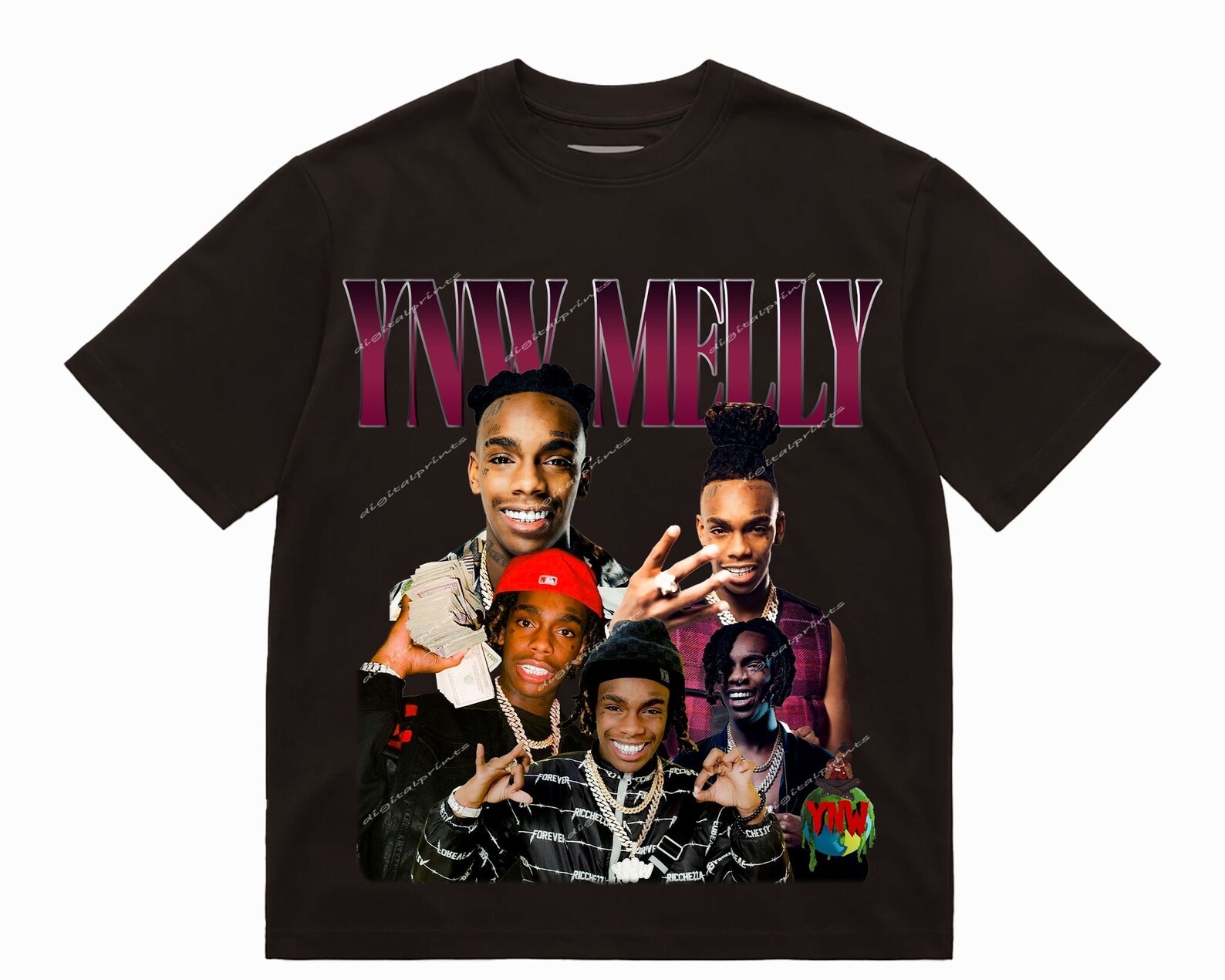 Ynw Melly Png / Shirt Design, Ready to Print, Bootleg T Shirt Design ...