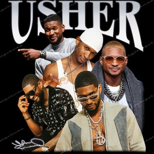 Usher Png / Shirt Design, Ready to Print, Bootleg T Shirt Design ...