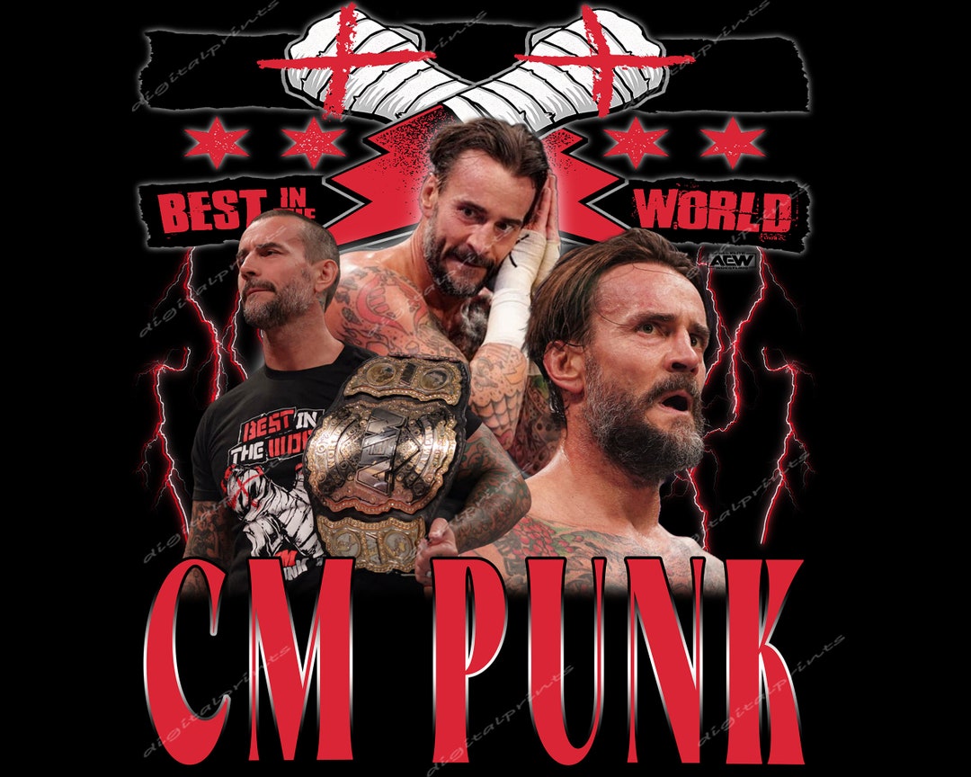 Cm Punk Png / Shirt Design, Ready to Print, Bootleg T Shirt Design ...