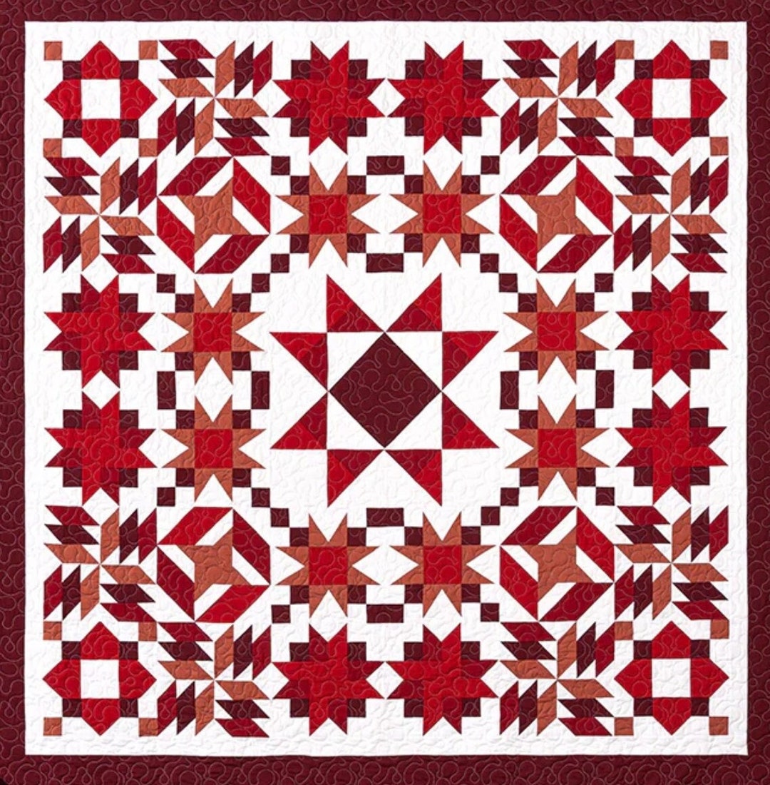 Red Ruby Sensation Quilt Kit - Etsy