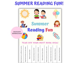 Summer Reading Challenge Flyer - Inspire Kids to Read - Fun Summer ...