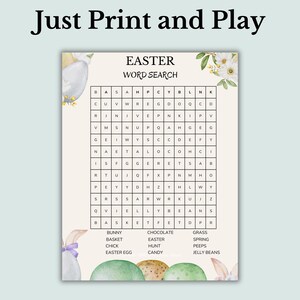 Easter Fun Printable Word Search - Good for Classroom or Sunday School ...