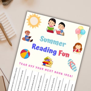 Summer Reading Challenge Flyer - Inspire Kids to Read - Fun Summer ...