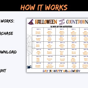 Halloween Countdown - 31 Days of Fun Activities - Trick or Treat ...