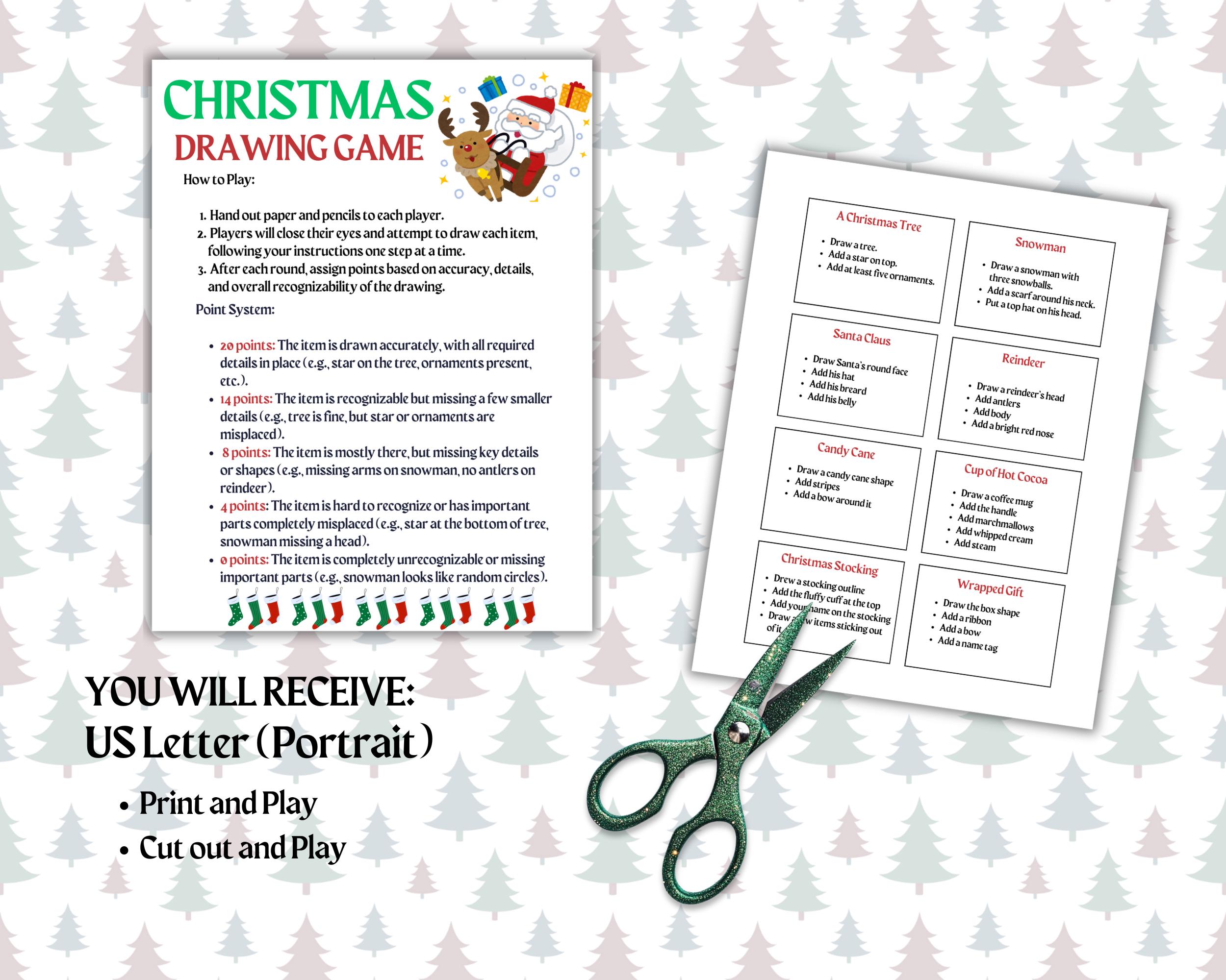 12 Printable Christmas Game Bundle, Christmas Party Games, Christmas ...