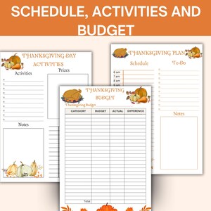 Thanksgiving Planner: Holiday Meal Organizer (PDF Download) - Etsy