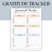Gratitude Journal Thankful Thoughts Tracker Daily and Weekly Gratitude ...