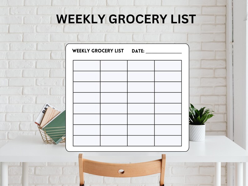 Weekly Meal Planner and Grocery List Set - Stay Organized All Week Long ...