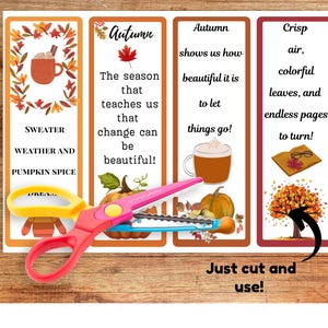 Fall Bookmarks - Autumn Reading Printable Bookmarks - Welcome Autumn ...