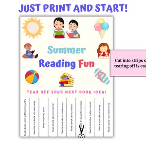 Summer Reading Challenge Flyer - Inspire Kids to Read - Fun Summer ...