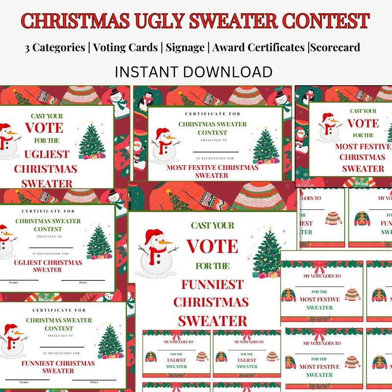Ugly Sweater Winners - Etsy
