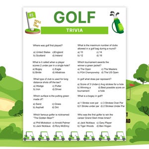Golf Games - Golf Party Games - Golf Themed Birthday Games - Golf Games ...