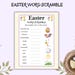 Easter Word Scramble - Classroom Activity - Easter Games - Easter ...