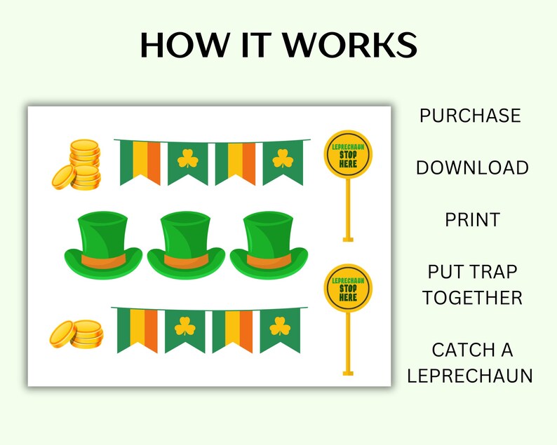 Leprechaun Trap Kit - to Catch a Leprechaun - Happy Saint Patrick's Day ...