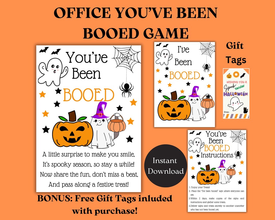 You've Been Booed at the Office - Office Halloween Game - Surprise ...