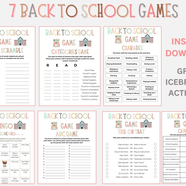 Getting to Know You Games - Etsy