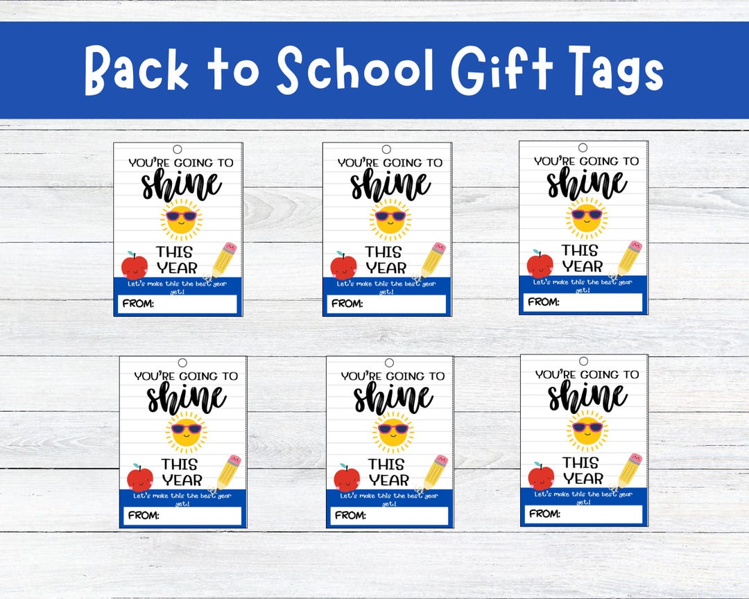 Back to School Gift Tag - Welcome Back Gift - Teacher Resources - Meet ...