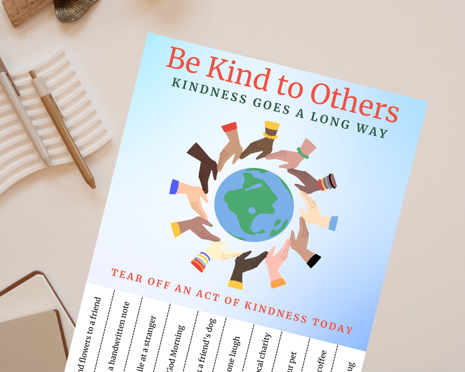 Kindness Sharing Flyer Teach Empathy Spread Positivity School Classroom ...