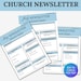 Monthly Church Newsletter Template: 12-month Bulletin (PDF) - Etsy
