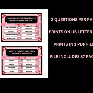 Valentine's Day Friendly Feud Game, Valentine's Day Trivia, Valentine's ...