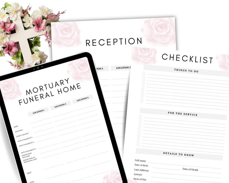 Funeral Service Planner: Celebration of Life Checklist (digital ...