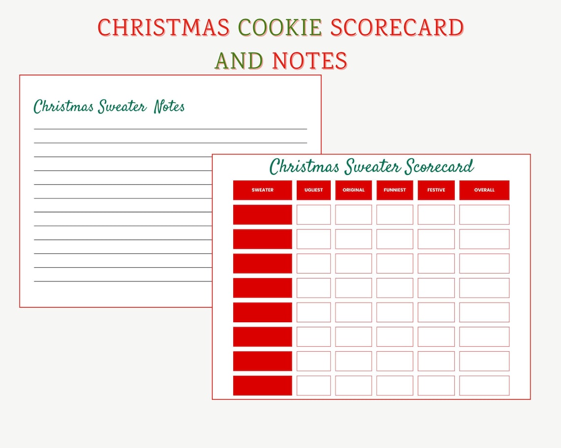 Christmas Cookie Contest Kit - Best Tasting -best Decorated -most ...