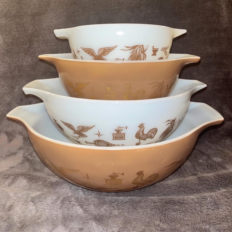 Pyrex Mixing Bowls Early - Etsy