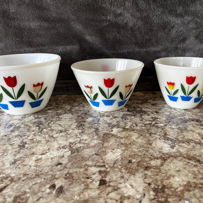 Fire King Tulip - Etsy