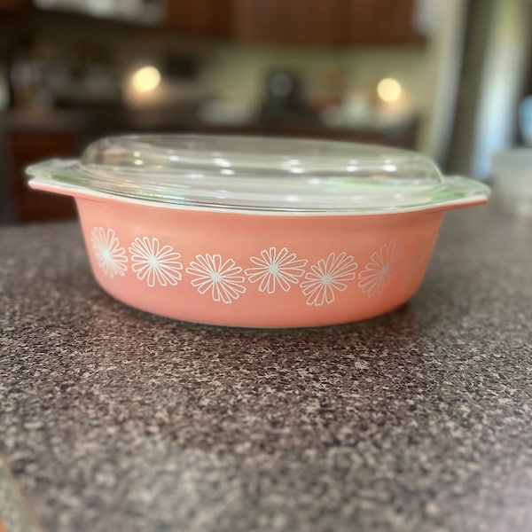 Pyrex Daisy Pink - Etsy