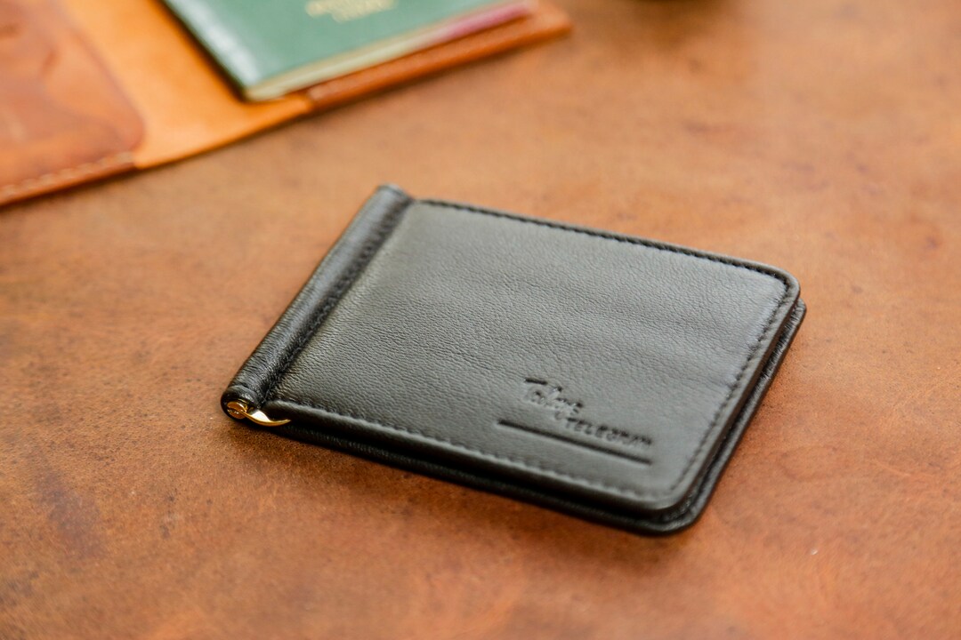 Today's Leather Money Clipper Wallet - Etsy