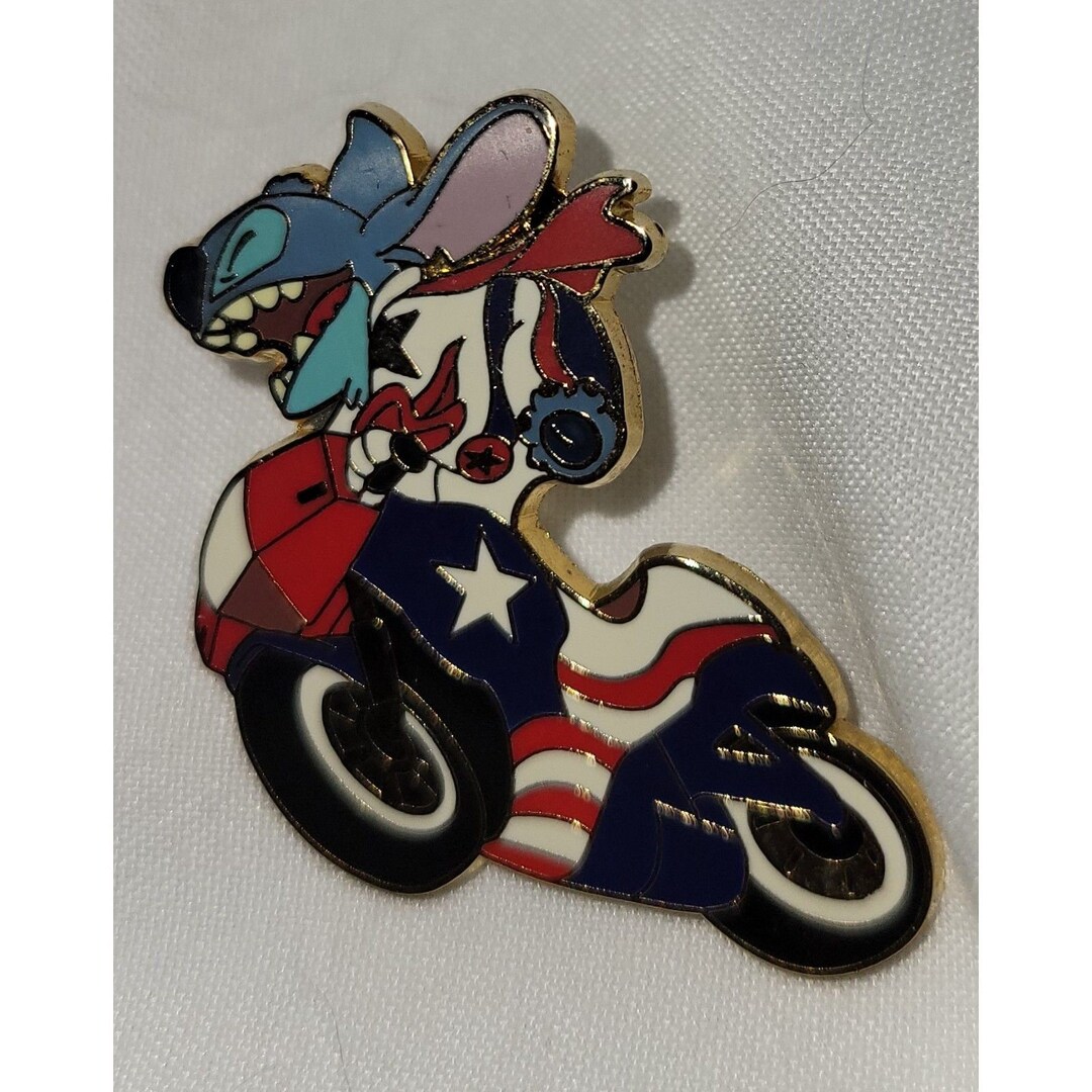 Lilo & Stitch Patriotic Americana Deluxe Stitch Patriotic Motorcycle ...