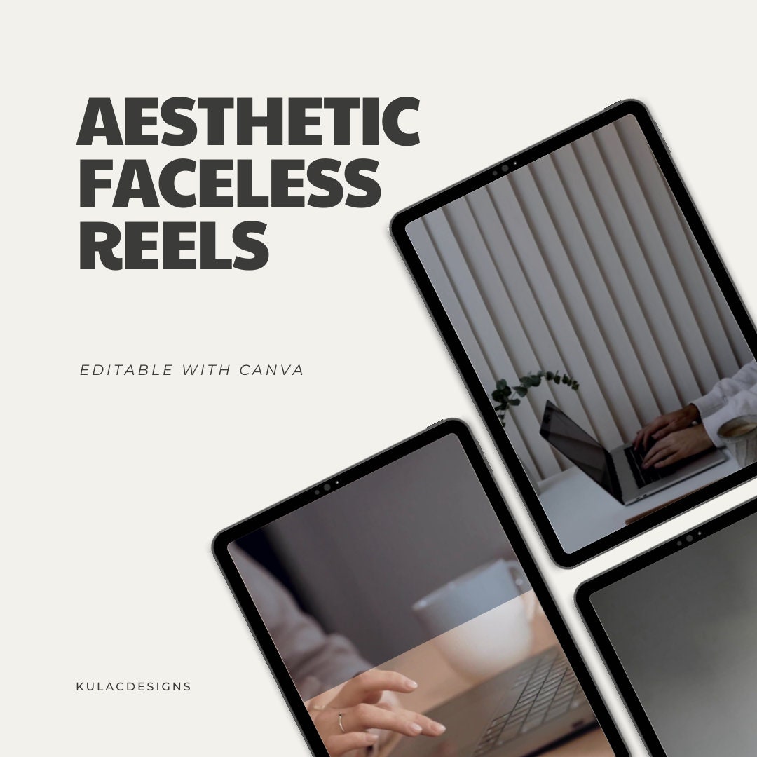 50 Aesthetic Faceless Reels - Ready to Publish - Editable in Canva - Etsy