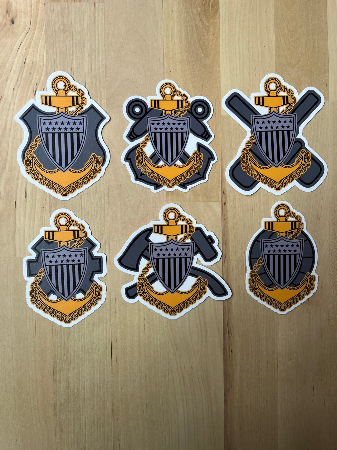 US Coast Guard Chief Petty Officer Rank With Rate Insignia Sticker ...