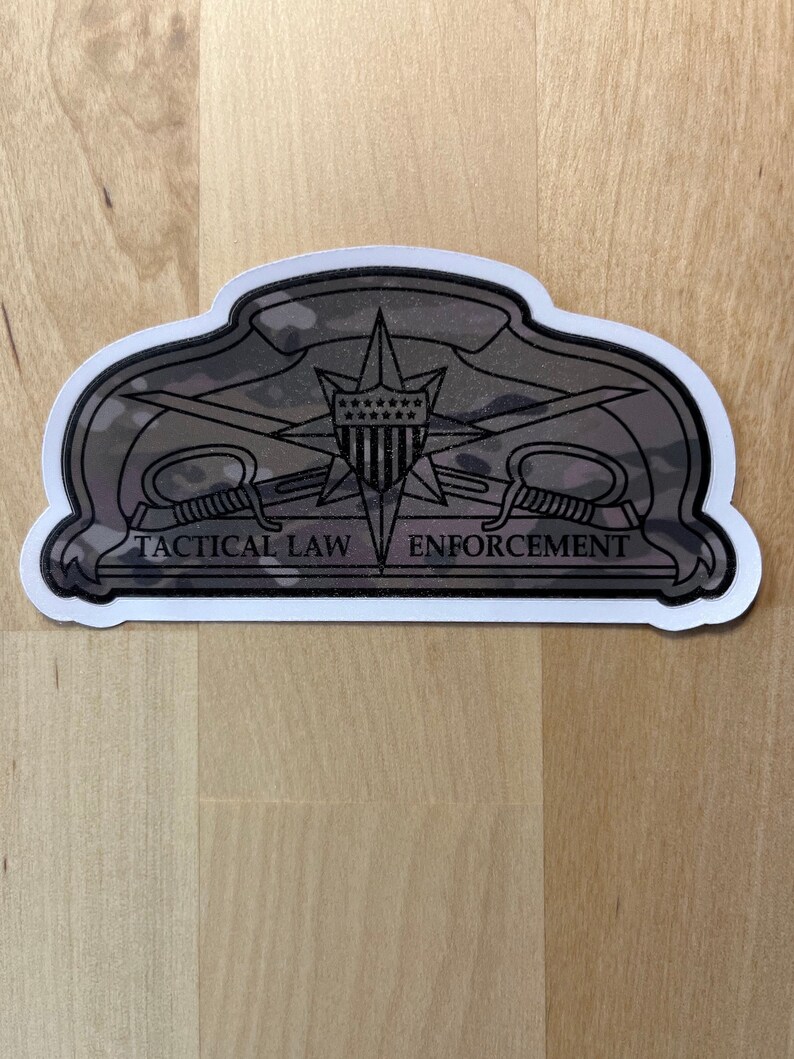 US Coast Guard tactical Law Enforcement Insignia Sticker, USCG Sticker ...